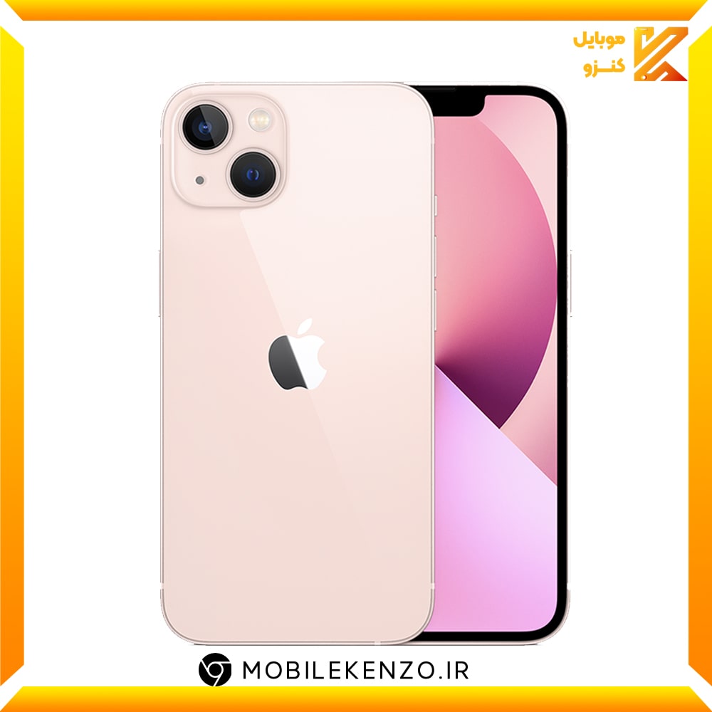 گوشی آیفون ۱۳ نرمال دوسیم کارت حافظه 128 گیگابایت و رم 4 گیگابایت کارکرد فروشگاه موبایل کنزو